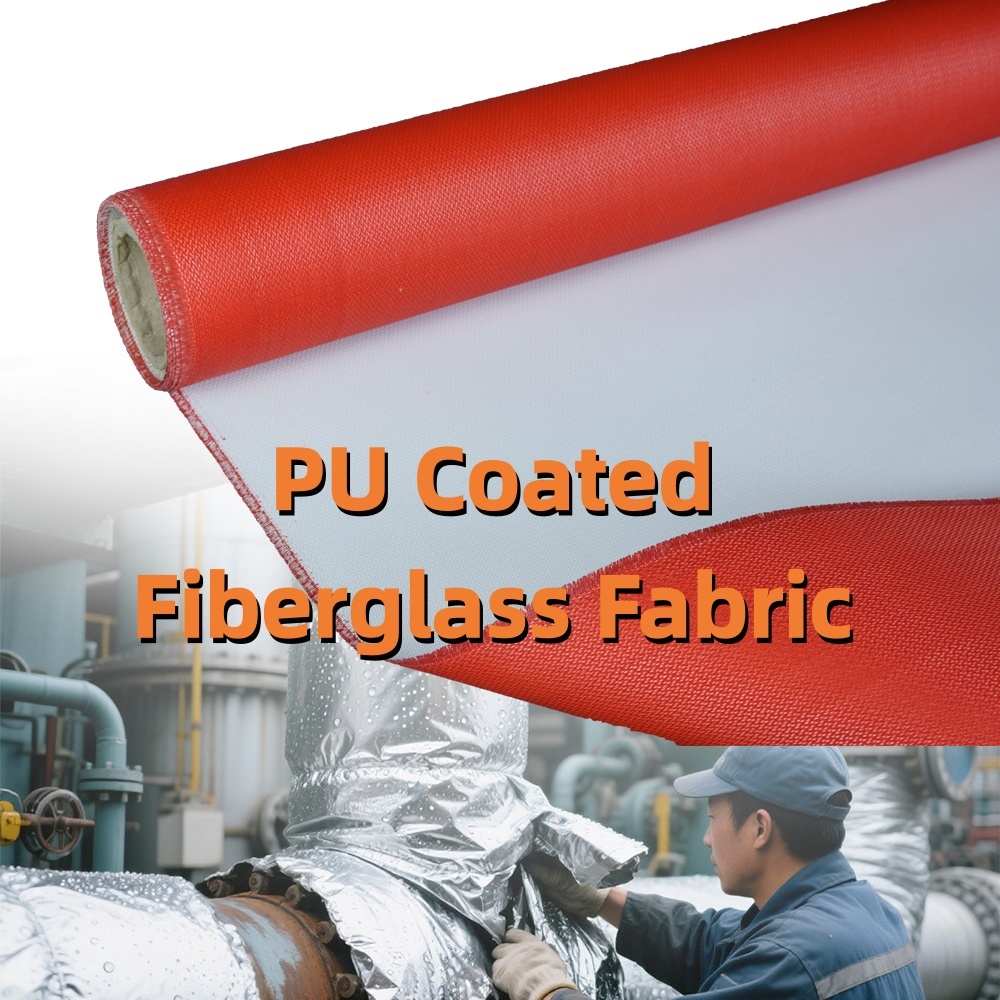 Ultimate Heat Protection PU Coated Fiberglass Fabric Withstands 1800°C ...